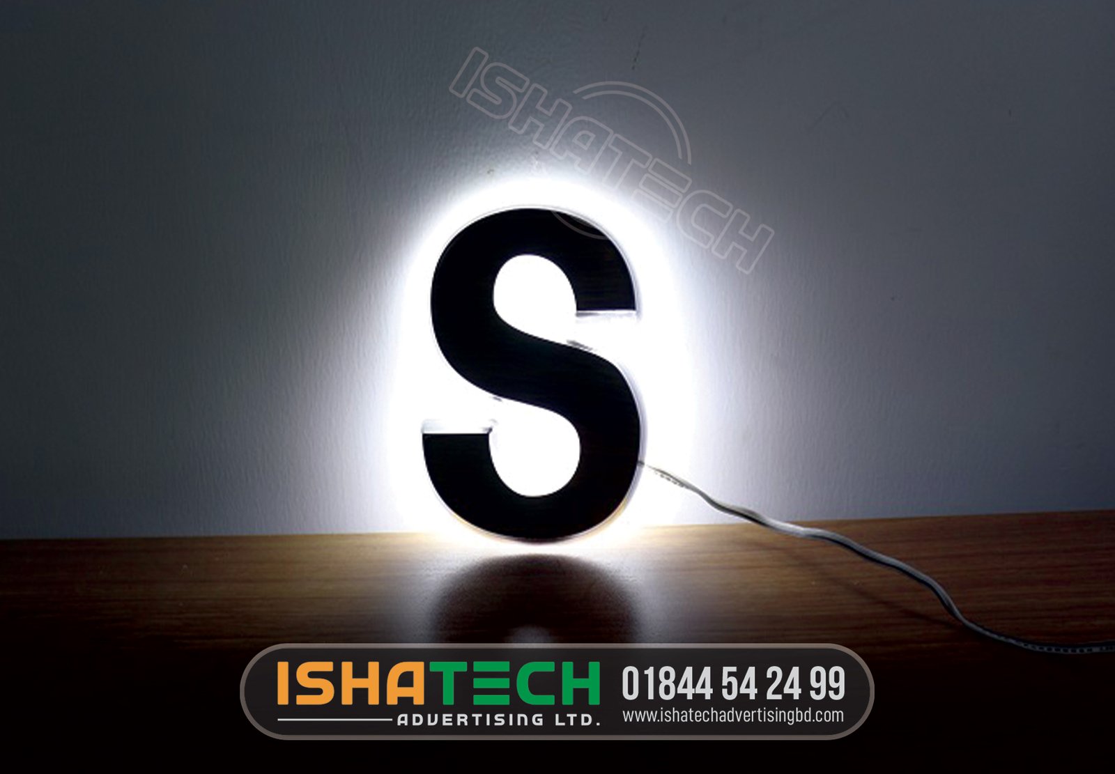 Acrylic 3D LED Letter Sign Board for Shop & Showroom