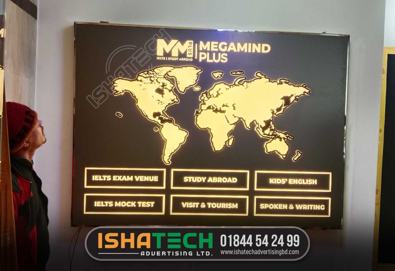 3D LED World Map