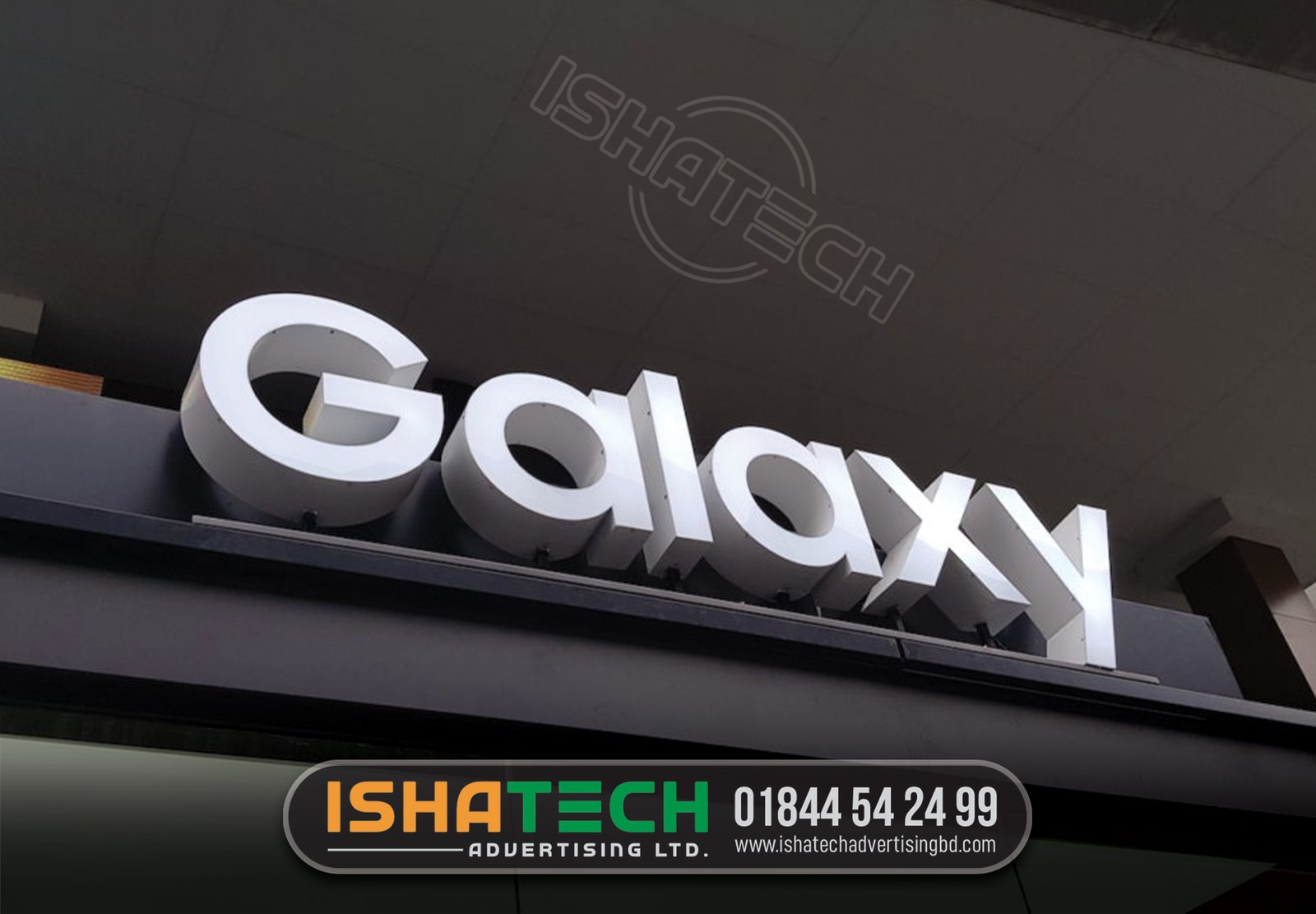 Acrylic 3D LED Letter Sign Board with Matte Finish