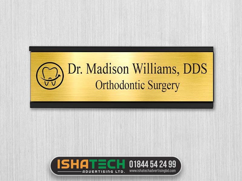 Doctor Name Plate