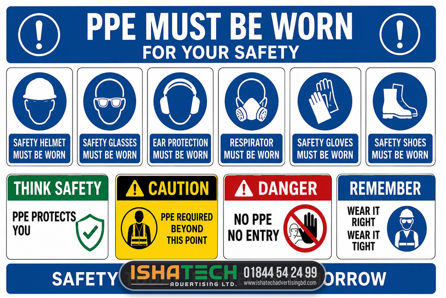 High-Quality PPE Safety Signs